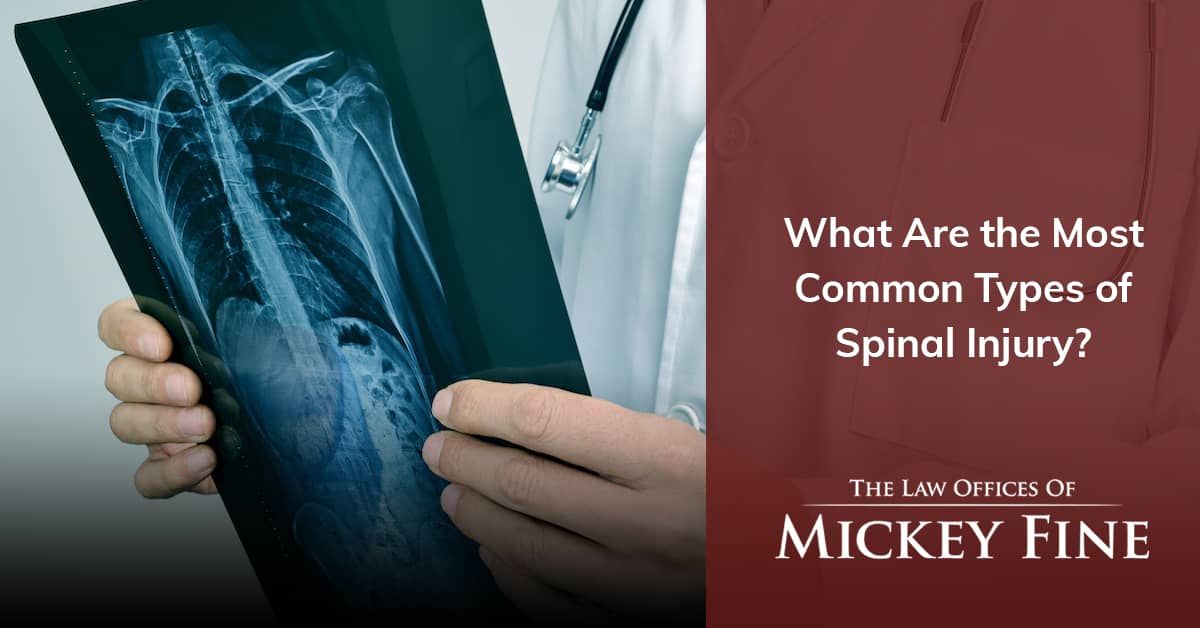 What Spinal Cord Injuries Are Most Common? | Bakersfield, CA